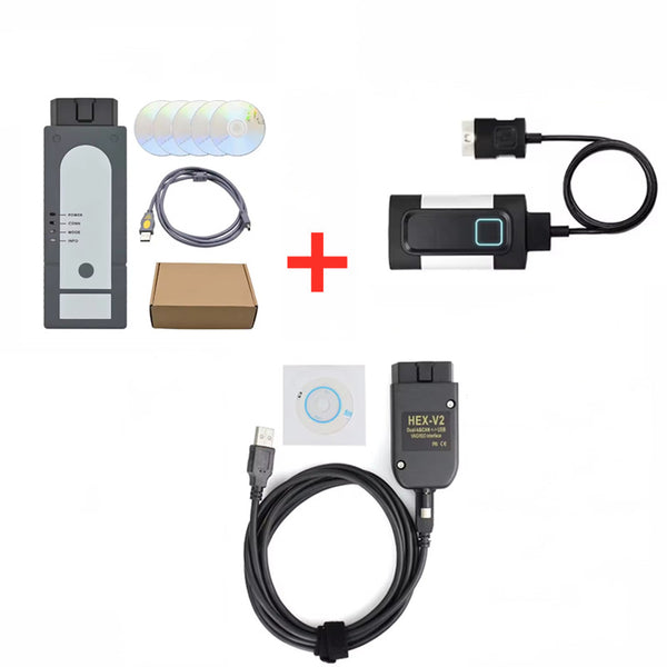 Error code reader + Cable adapter + Cables for pc connection – Buyobdii